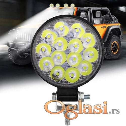 Led radni far 12v/24v 48w Krug