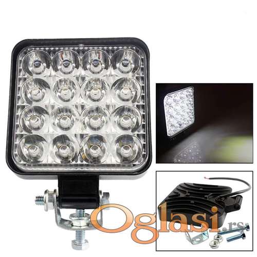 Led radni far 12v/24v 48w Kocka