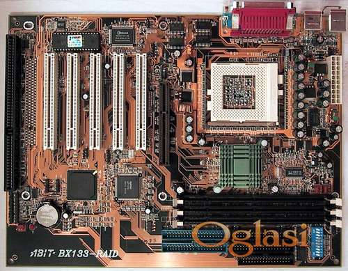 Abit BX133-RAID + Cel 633 + 2x128 MB + 2x64 MB SDRAM-a