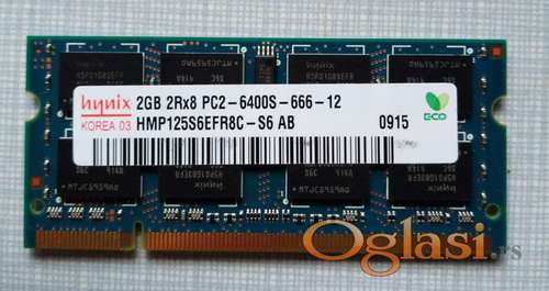 DDR2 SODIMM memorije 1GB 2GB 512MB