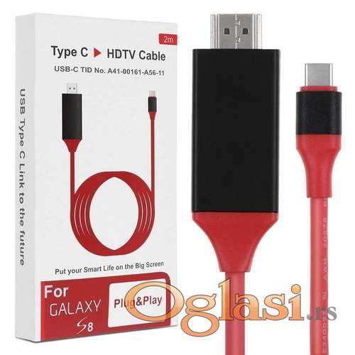 Hdmi Tv-Telefon kabal za Samsung S8 USB-C