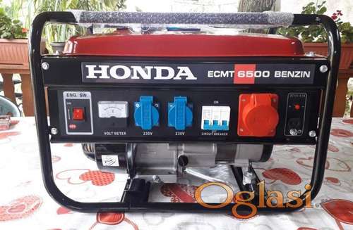 Agregat Honda 6,5kw benzin trofa-monofazni