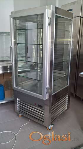 Rashladna vitrina za kolače 70x70x170cm Inox police 53x63cm