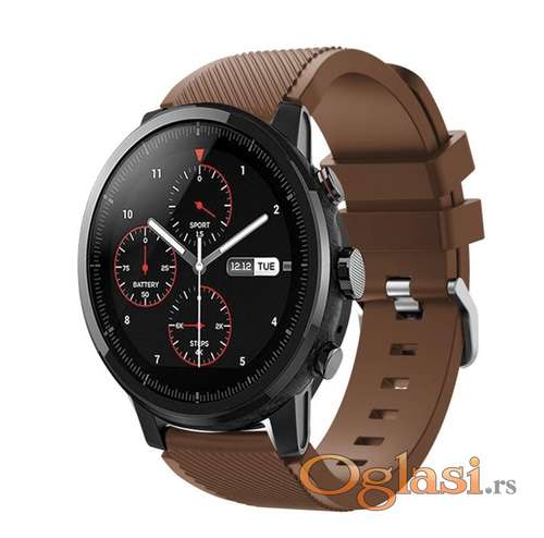 Smeđa narukvica Galaxy Watch Huawei Watch 20mm i 22mm