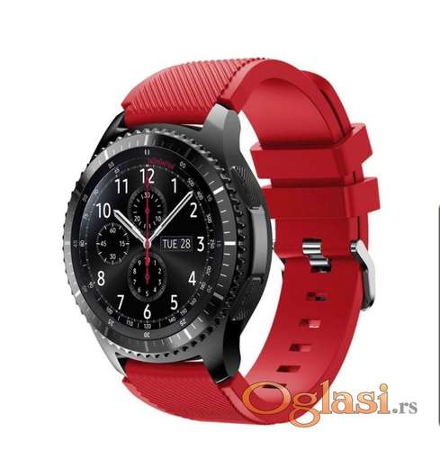 Crvena narukvica Galaxy Watch Huawei Watch 20mm i 22mm