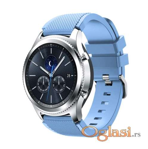 Svetlo plava narukvica Galaxy Watch Huawei Watch 22mm i 20mm