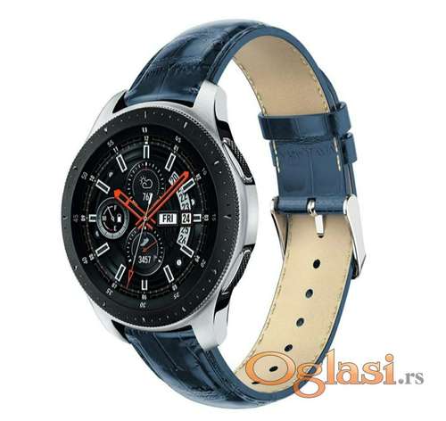Kozna plava narukvica Samsung galaxy watch 46 mm