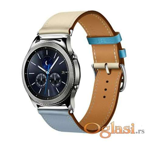 Kozna dvobojna narukvica Samsung galaxy watch 46 mm