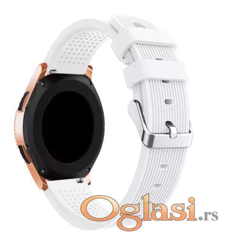 Bela silikonska narukvica 20mm sirine Samsung galaxy watch