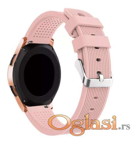 Silikonska roze narukvica Samsung galaxy watch 42mm