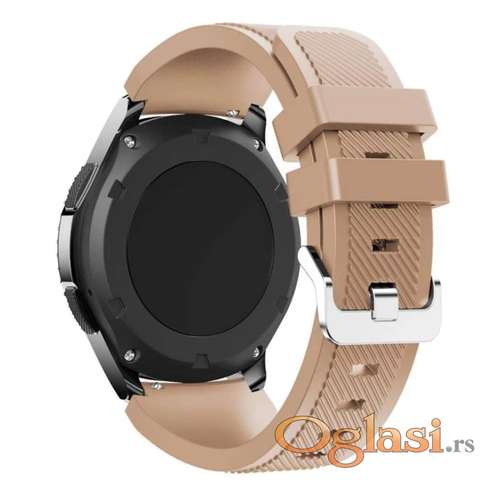 Narukvice za Samsung gear s3, Galaxy Watch, Huawei watch gt braon boja