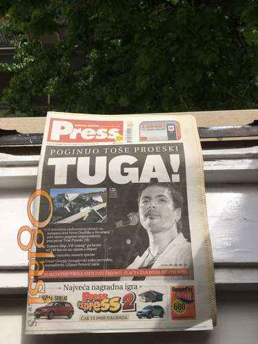 Stari “Press” Pogibija Toseta Proeskog