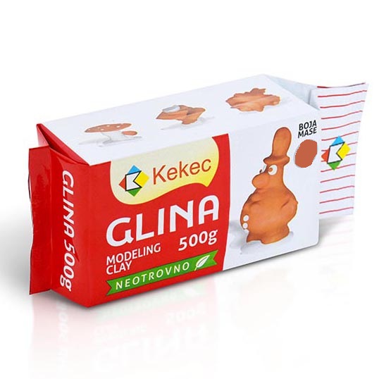 Glina TERAKOTA 500gr Kekec