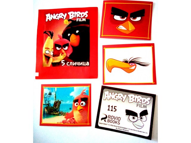 ANGRY BIRDS FILM Sličice na komad GLANC