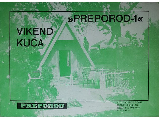 Brošura `PREPOROD` Požarevac Jugoslavija