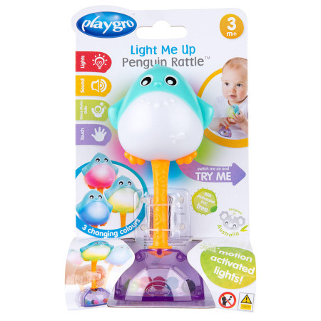 Playgro svetleća zvečka pingvin ( 32646 )