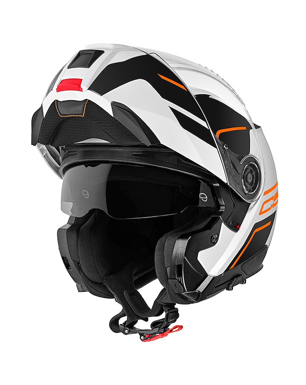 Schuberth flip up kaciga C5 master orange bluetooth