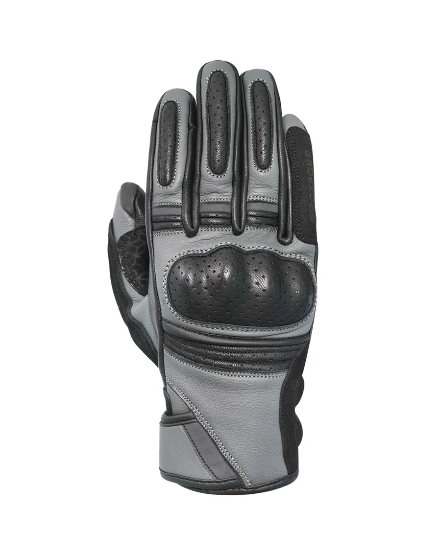 OXFORD kožne rukavice Ontario sivo crne