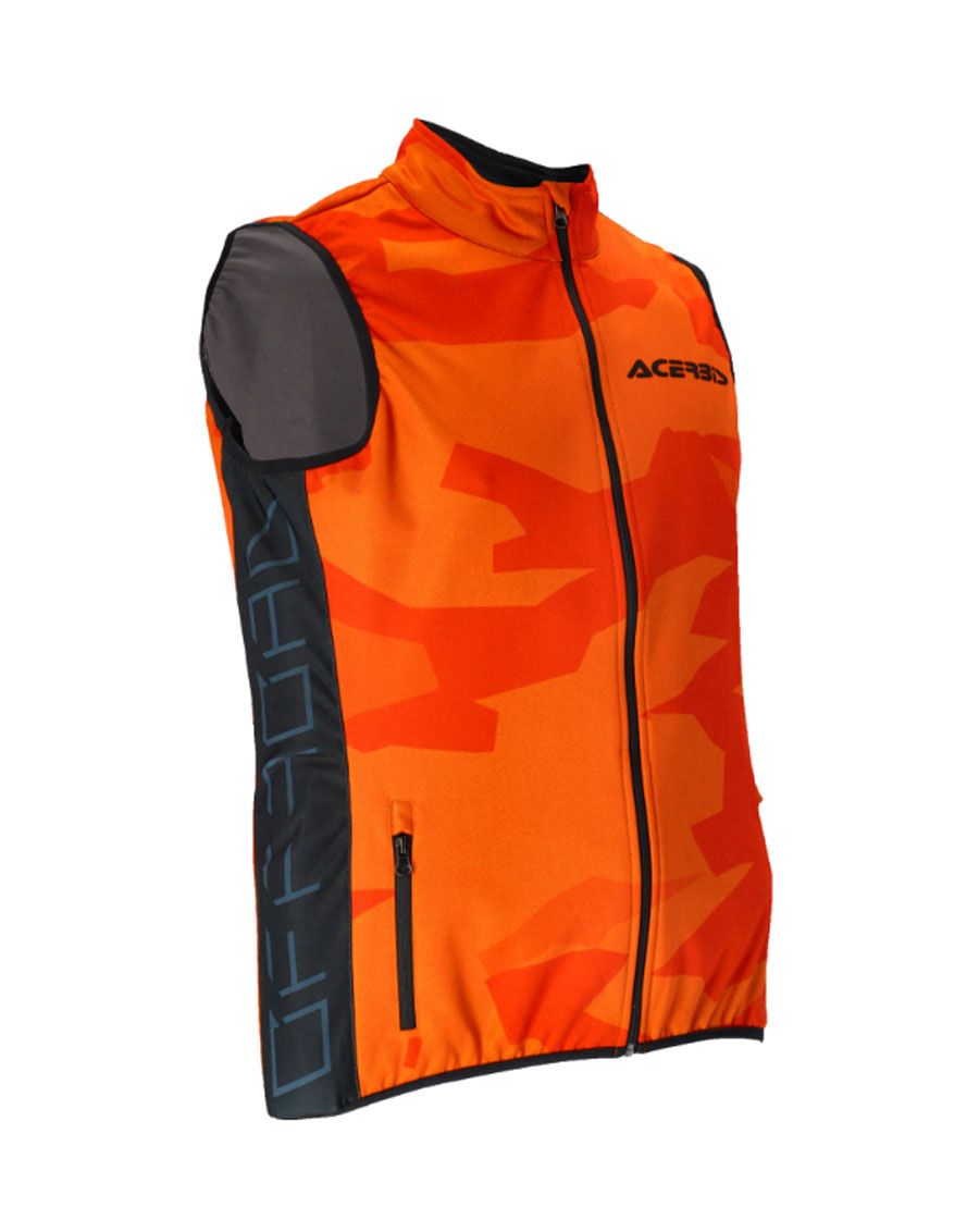 Acerbis X-wind softshell prsluk orange