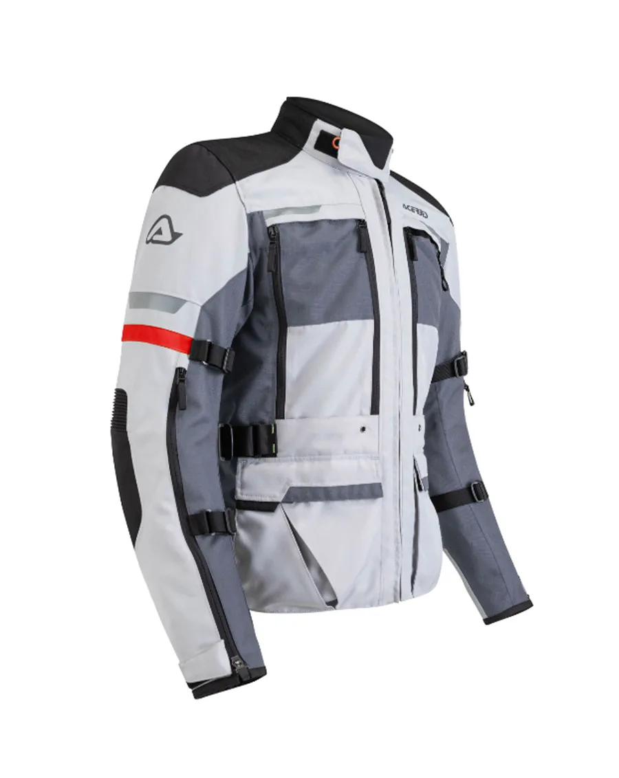 Acerbis X-Tour adventure moto jakna siva