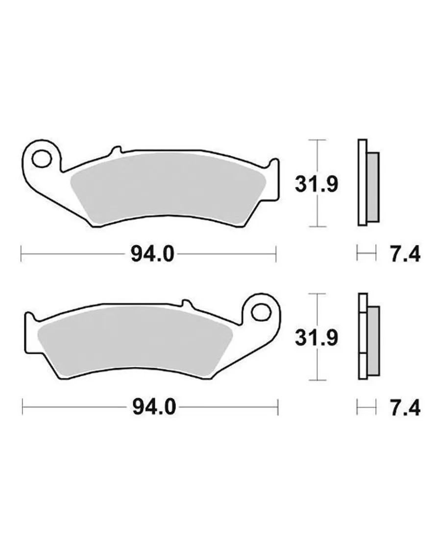 Brembo Carbon Ceramic kočione pločice Honda XL DEGREE 250