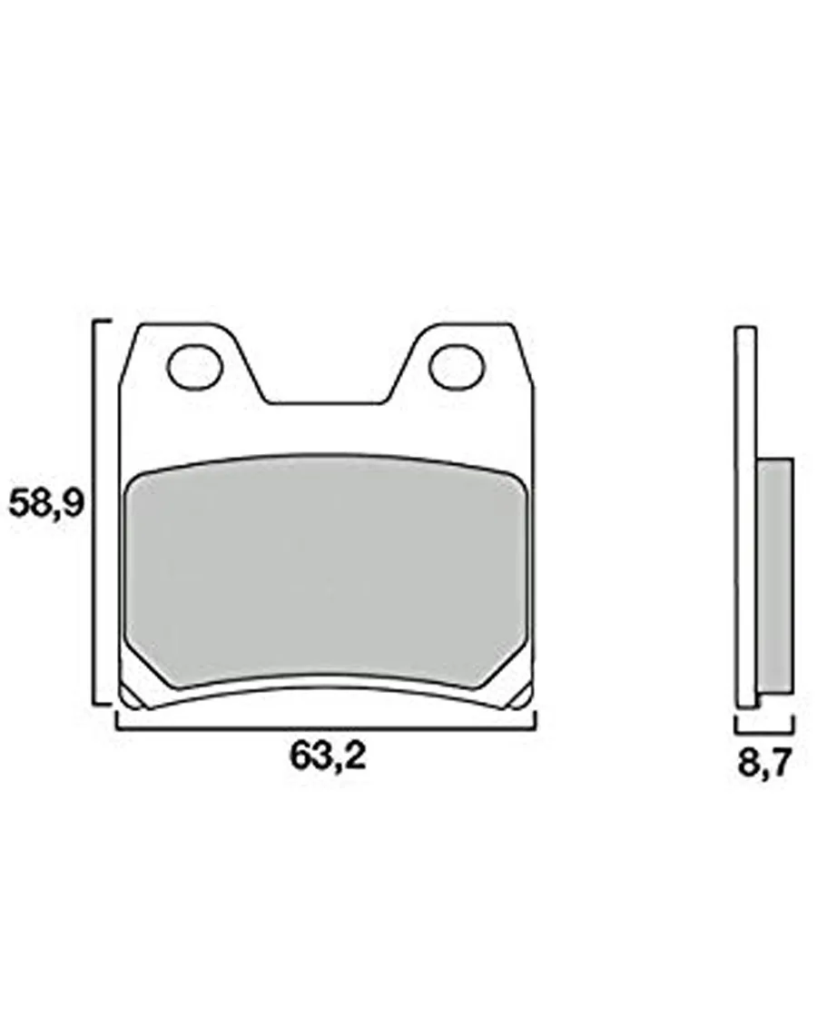 Brembo Carbon Ceramic kočione pločice Yamaha FZS FAZER 1000