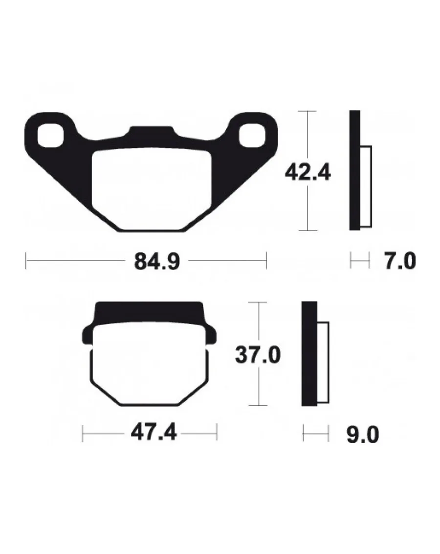 Brembo Carbon Ceramic kočione pločice Kawasaki KDX 125