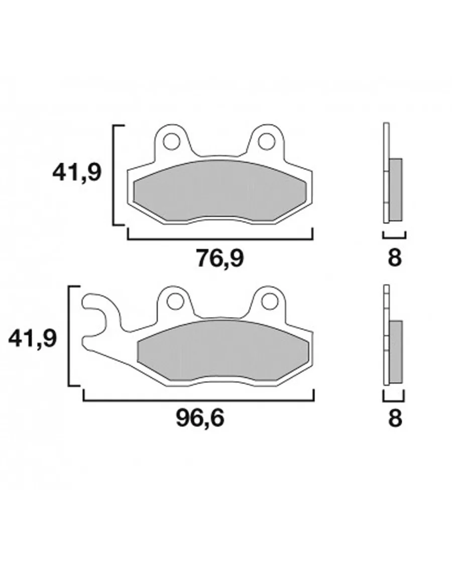 Brembo Carbon Ceramic kočione pločice Kymco People 250/300