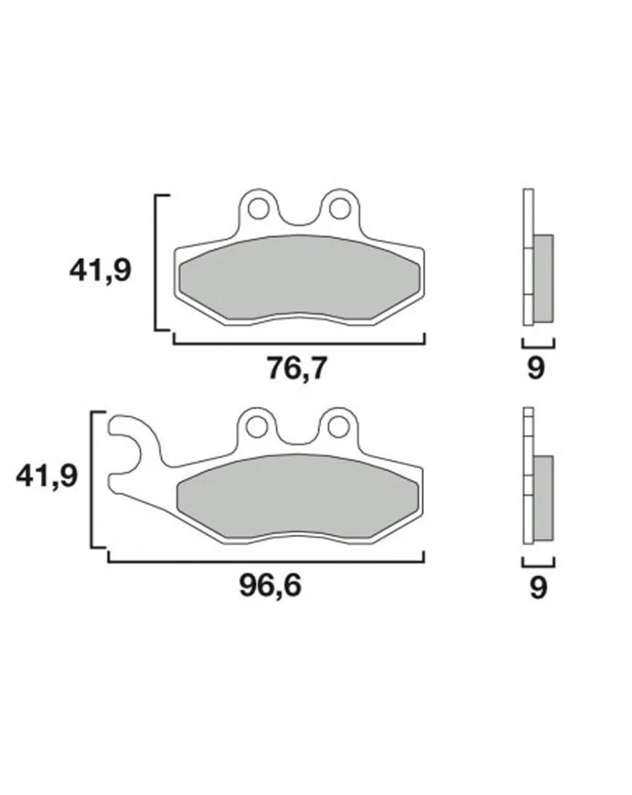 Brembo Carbon Ceramic kočione pločice Piaggio Beverly 250