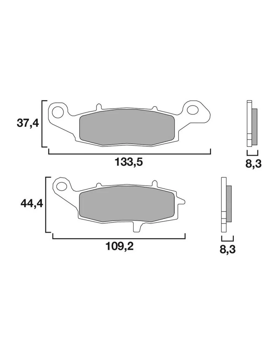 Brembo Carbon Ceramic kočione pločice Kawasaki ER-6N