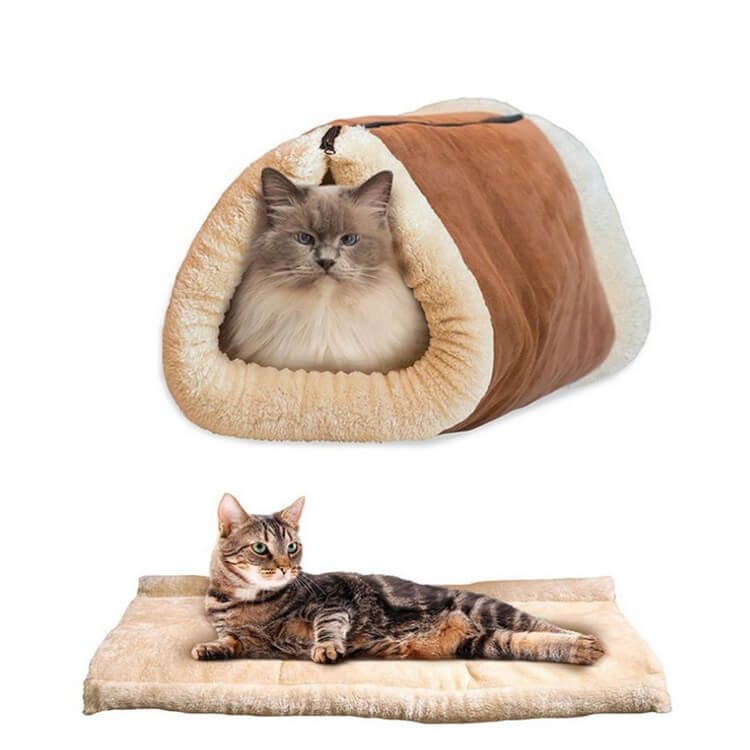 Plišani krevet – kućica za mačke