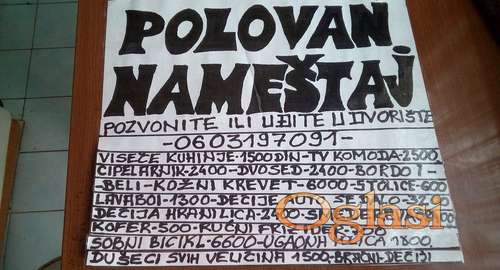 Polovan namestaj povoljno Zemun Beograd na feisbuku