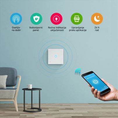 Wi-Fi smart prekida svetla 1x5A WFPS-W1/WH