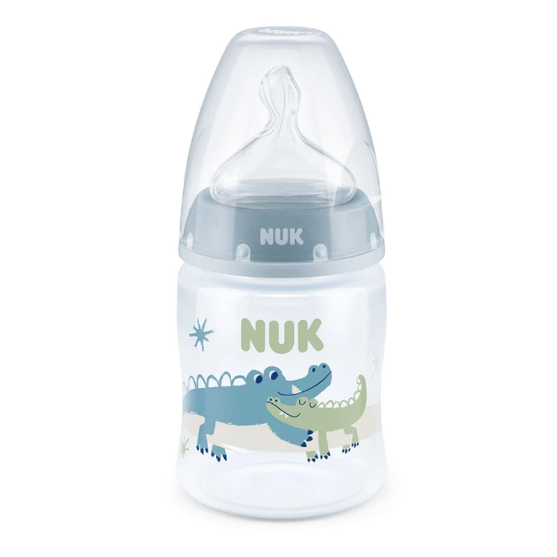 Nuk plastična flašica silikon 150 ml Plava, 0-6m