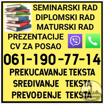 Prezentacija, maturski, seminarski, diplomski