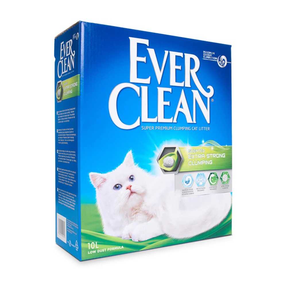 EVER CLEAN posip za mačke Scented ExtraStrong - grudvajući 10L