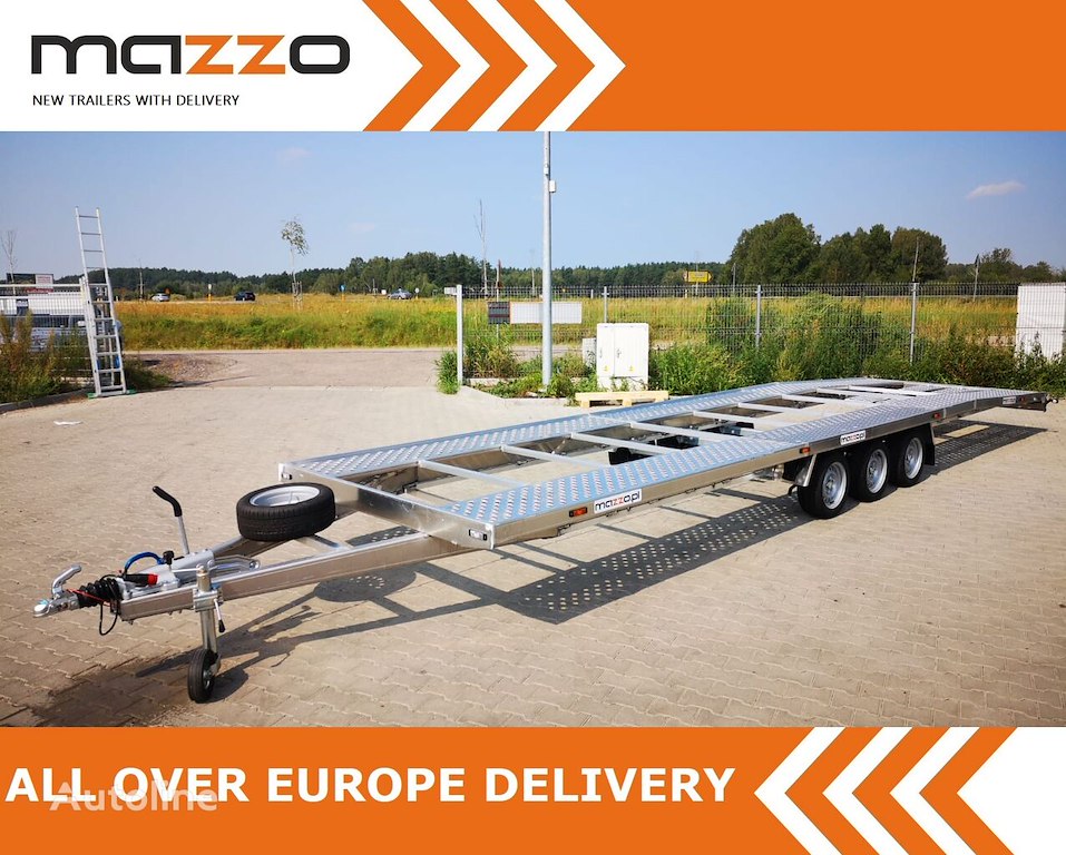 Nova Lightweight Only 670kg! 8.5m full ALU trailer for two cars 3500k prikolica autotransportera