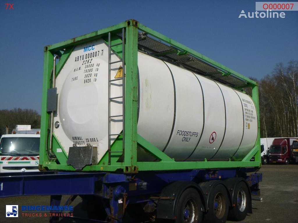 Danteco Food tank container inox 20 ft / 25 m3 / 1 comp rezervoar-kontejner 20 stopa