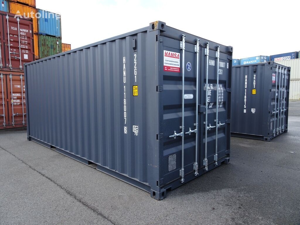 Novi 20´DV Seecontainer, Lagercontainer, in RAL7016 Anthrazitgrau neu Standart kontejner 20 stopa