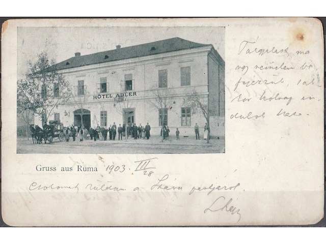 Ruma - Hotel * Adler * 1903