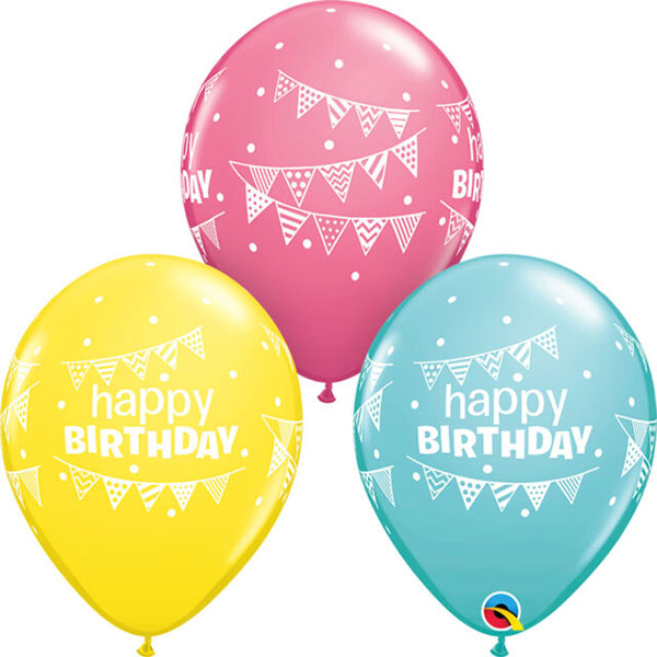 50209
11″ Latex Happy Birthday Penants (6)