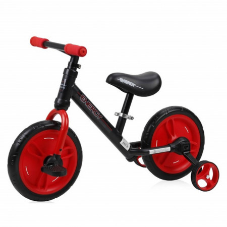 Bicikl Balance Bike ENERGY 2 u 1 Black & Red