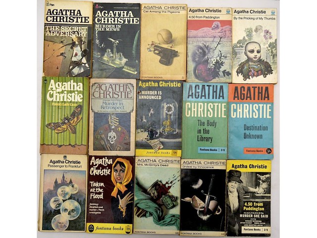 AGATHA CHRISTIE - 15 ROMANA NA ENGLESKOM