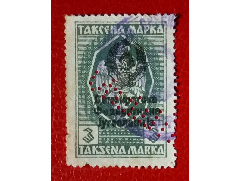 Taksena marka DFJ 1945.