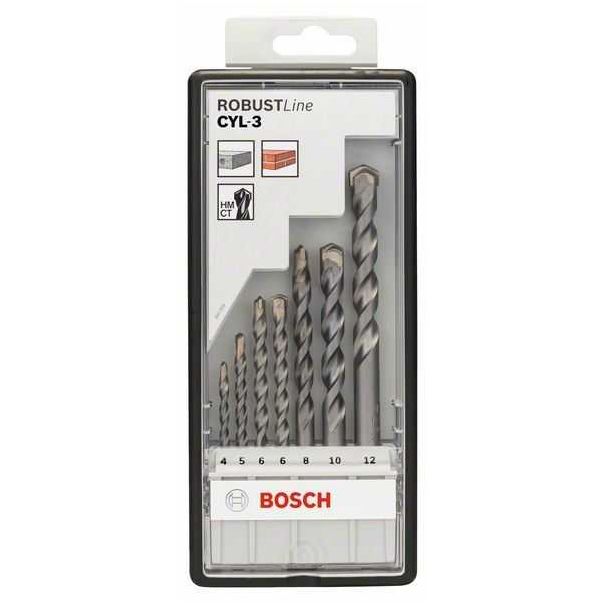 BOSCH 7-delni Robust Line set burgija za beton CYL-3 2607010545, 4; 5; 6; 6; 8; 10; 12 mm