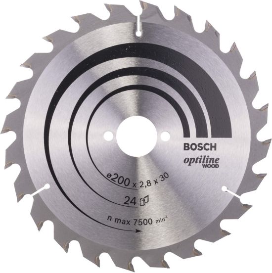 Bosch list kružne testere Optiline Wood 200 x 30 x 2,8 mm, 24 - 2608640618