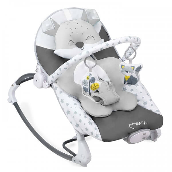Ležaljka za bebe Luis do 9kg sa muzikom i vibracijom MoMi siva, 7180