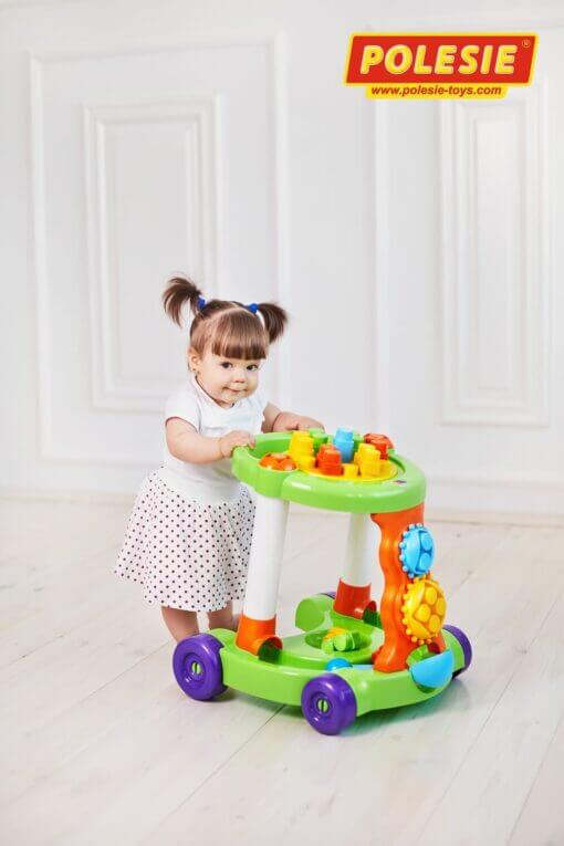 Hodalica za bebe sa kockama 058133 Molto Baby Walker Polesie