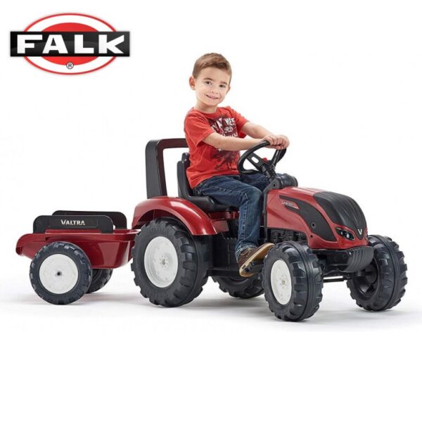 Traktor na pedale sa prikolicom Valtra Falk Toys 4000ab