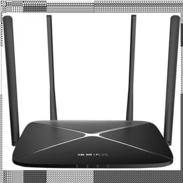 Wireless Router Mercusys AC12G AC1200/867Mb/s/ext x 4/2.4-5Ghz/1WAN/3LAN Gigabit